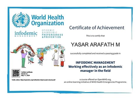 Yasar Arafath On Linkedin Who Openwho Learningsaveslives