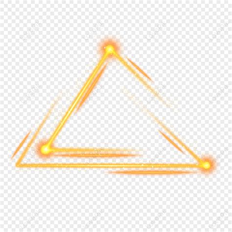 Triangle Yellow Line Sun Light Effect Dynamic Triangle Logo Triangle