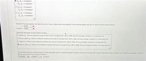 Solved Solve Part B Solve For T And P Value And Part D