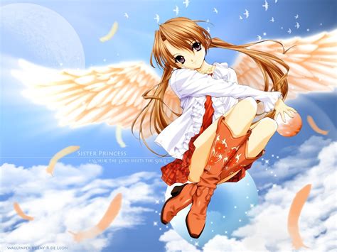 Wallpaper Illustration Anime Wings Angel Girl Wing Computer
