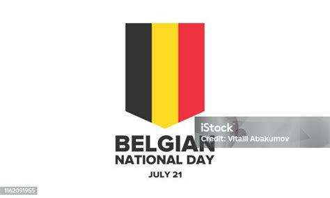 벨기에 국경일 벨기에 독립 기념일 벨기에에서 연례 휴일 줄 21에서 축하 애국적인 디자인 포스터 인사말 카드 배너 및 배경 벡터 일러스트레이션 21에 대한 스톡 벡터 아트
