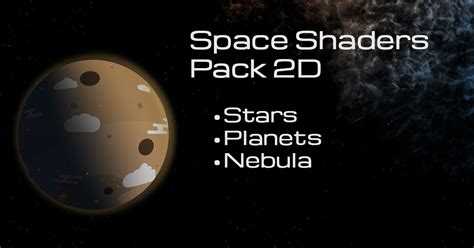 Space Shaders Pack 2d Vfx Shaders Unity Asset Store