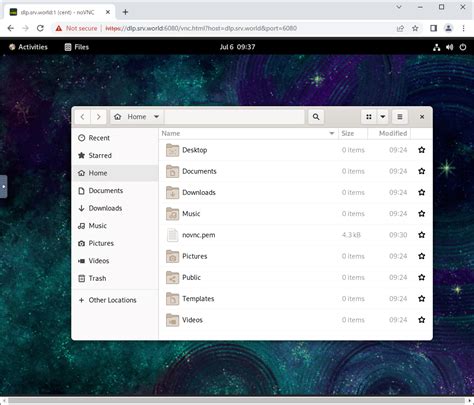 Centos Stream 9 Vnc Client Novnc Server World