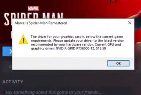 Driver Error When Opening Spider Man Rboosteroidcommunity