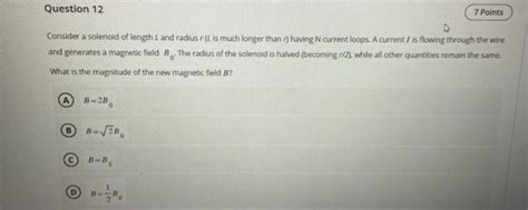 Solved Consider A Solenoid Of Length L And Radius Rl Is