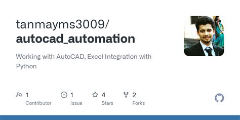 Github Tanmayms3009autocadautomation Working With Autocad Excel