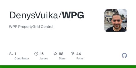 Github Denysvuika Wpg Wpf Propertygrid Control