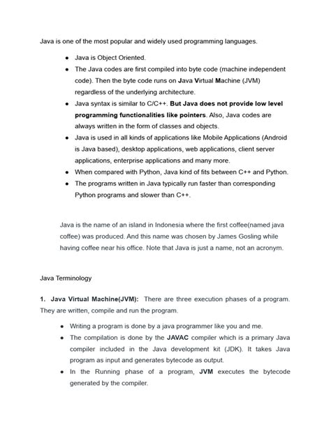 Java For Placement Training Classes Pdf Inheritance Object Oriented Programming