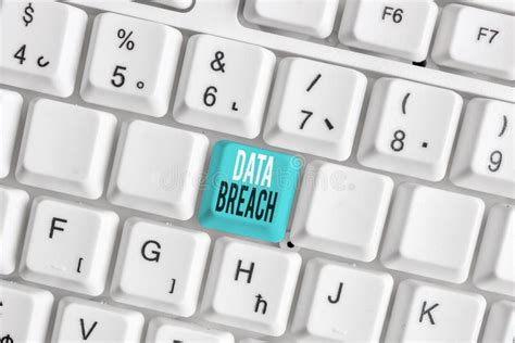 Writing Note Showing Data Breach Business Photo Showcasing Security