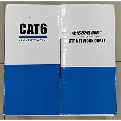 Comlink Pure Copper Indoor Cat Utp Cable M Shopee Philippines