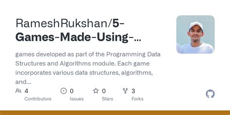 Github Rameshrukshan5 Games Made Using Programming Data Structures Algorithms Games