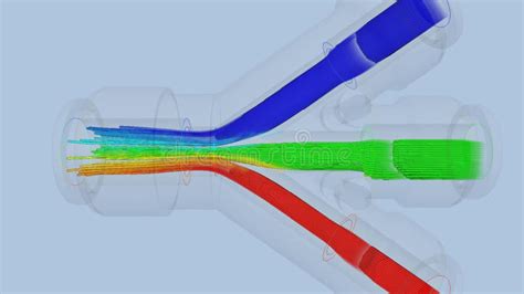 Cfd Simulation Computational Fluid Dynamics Double Wye Reducers Pipe Fitting Temperature