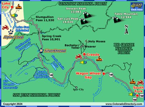 Map Creede Colorado