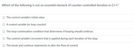 Solved Which Of The Following Is Not An Essential Element Of