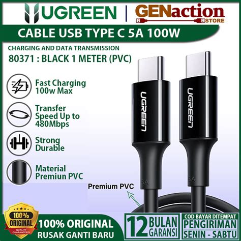 Jual Ugreen Kabel Data Usb Type C To Type C W Super Fast Charging Shopee Indonesia