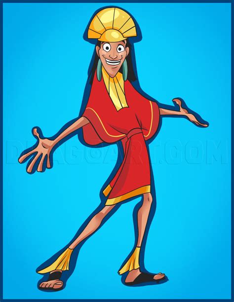 How To Draw Kuzco Drawing Step By Step By Dawn Dragoart