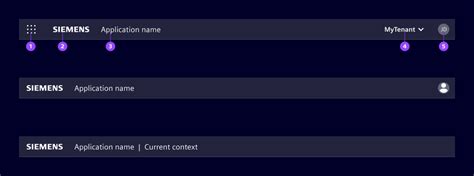 Application Header Usage Siemens Industrial Experience