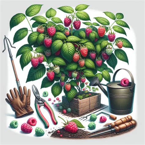 Maximizing Yield In Home Raspberry Bushes Flowers And Plants