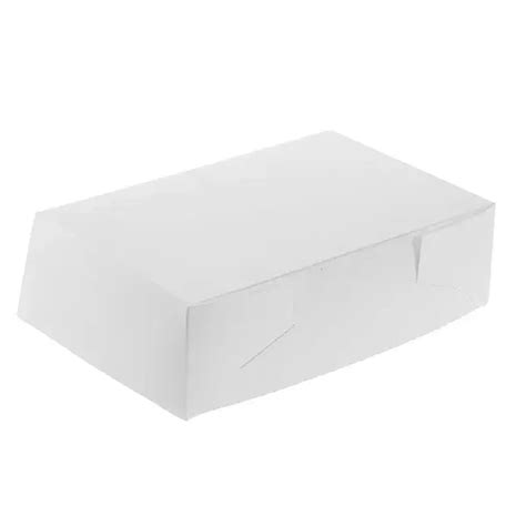 Rectangle Cake Box With Hinged Lid Large Wf Plastic
