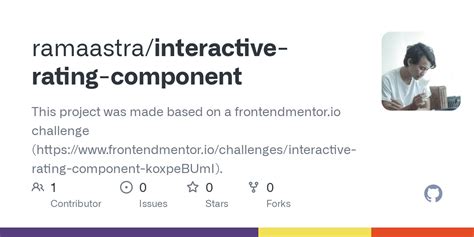Github Ramaastrainteractive Rating Component This Project Was Made Based On A Frontendmentor