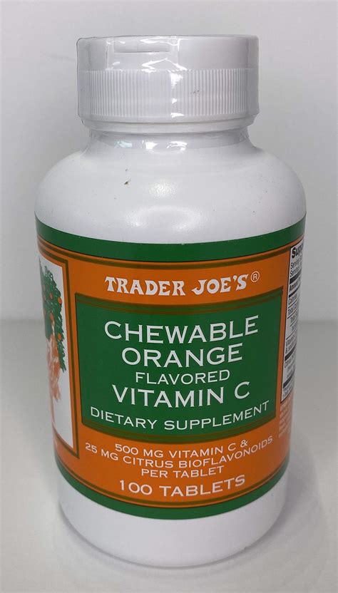 Trader Joes Chewable Orange Flavored Vitamin C Lifeirl