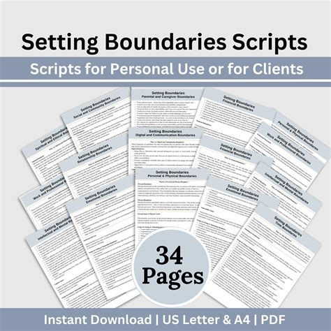 Boundary Setting Scripts Therapy Cheat Sheet Digital Download Etsy Uk