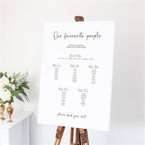 Mod Geometric Seating Plan Be My Guest Design