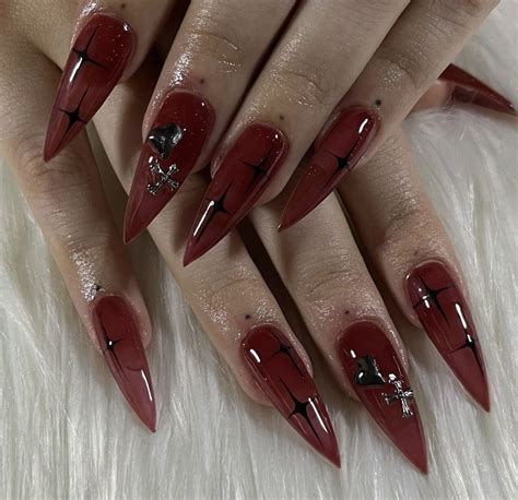 Bloody Heart Nails Artofit