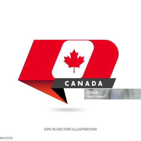 캐나다 국기 배너 모양 플래그 벡터 스톡 일러스트 레이 션 국가 지리적 지역에 대한 스톡 벡터 아트 및 기타 이미지 국가 지리적 지역 국기 기 Istock