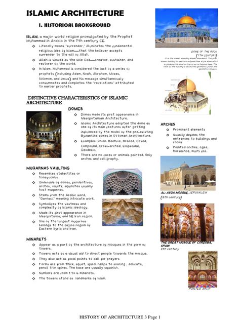 History Of Architecture 3 Notes Pdf Mosque