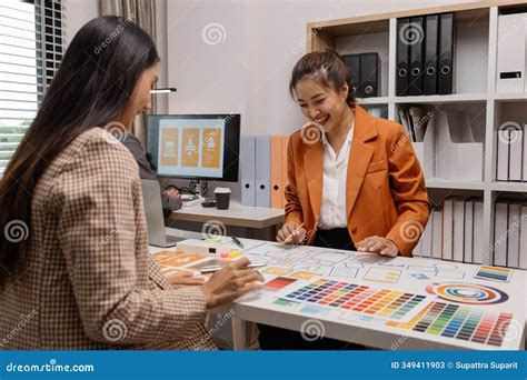 Ux Developer And Ui Designer Presenting Mobile App Interface Design On