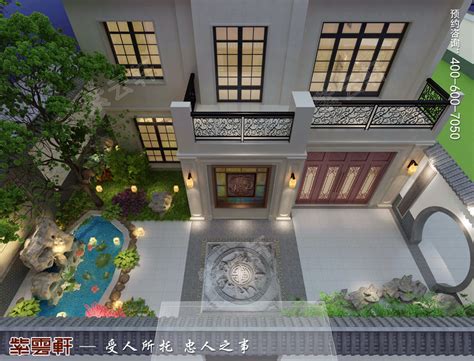 庭院中式装修效果图庭院中式装修图片案例紫云轩中式设计图库