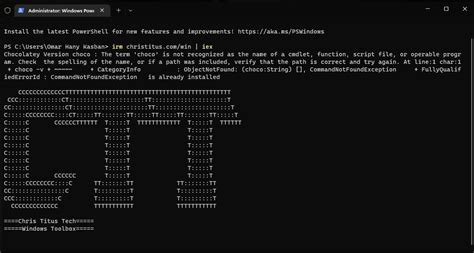 Chocolatey Is Not Installing · Issue 424 · Christitustechwinutil · Github
