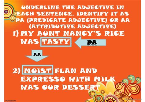 Adjectives Predicate And Attributi… English Esl Powerpoints