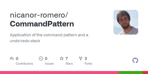 Github Nicanor Romero Commandpattern Application Of The Command