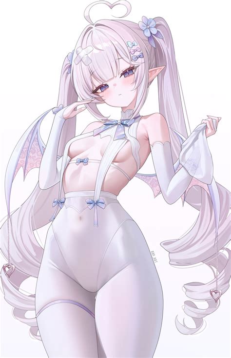Abpart Original Absurdres Commentary Highres 1girl Ahoge Bare