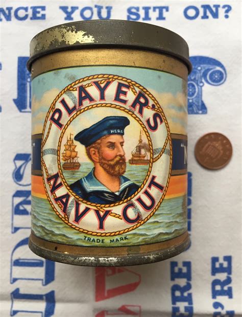 Sold Players Navy Cut Sealed Unopened Tin Of 50 Cigarettes Naafi