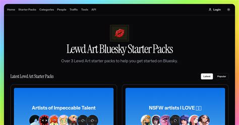 Lewd Art Bluesky Starter Packs 1 Lists • Feb 2025