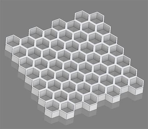Repeatable Honeycomb Pattern Stl File For 3d Printing Etsy
