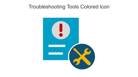 Troubleshooting Tools Colored Icon In Powerpoint Pptx Png And Editable Eps Format Ppt Sample