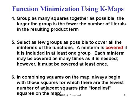 Simplifying Boolean Expressions Using KMap Method CS