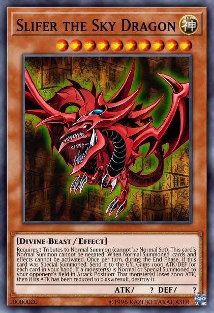 Slifer El Dragón Del Cielo Slifer The Sky Dragon Yu Gi Oh Tcg Ygo