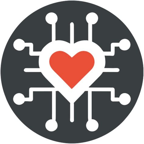 Premium Vector Digital Heart Icon