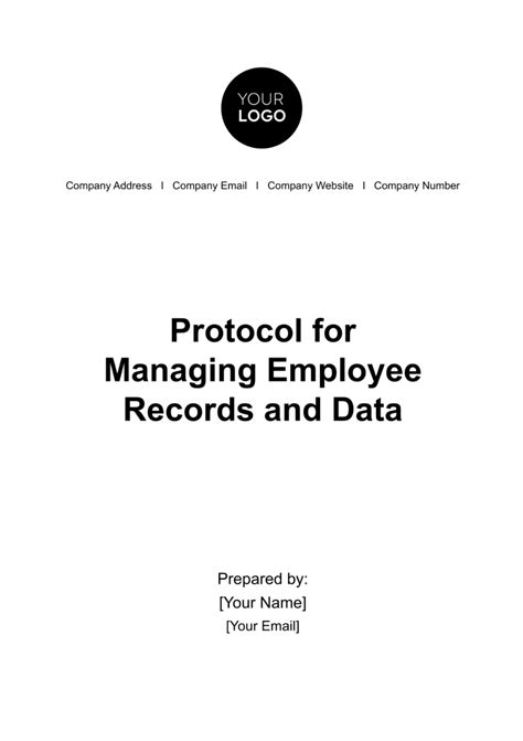 Free Protocol For Managing Employee Records And Data Hr Template To Free Protocol For Managing Employee Records And Data Hr Template To
