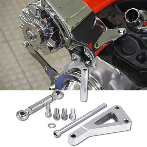 Durable Polished Aluminum Alternator Bracket Kit Water Pump Lwp Bracket Set For Chevy Sbc 350