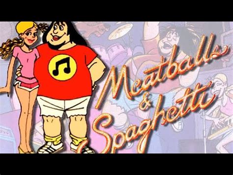 Cartoon Meatballs And Spaghetti
