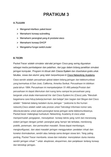 Latihan Cisco Paket Tracer Docx