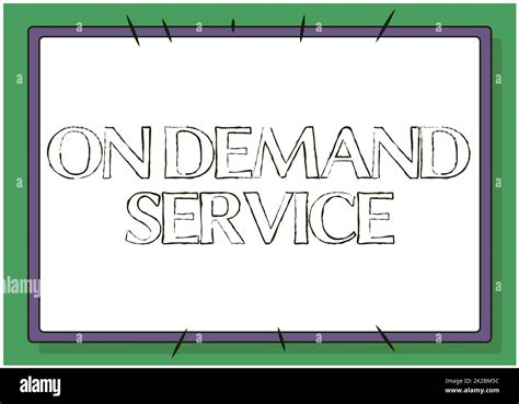 Text Showing Inspiration On Demand Service Internet Concept Allows Consumers To Customize