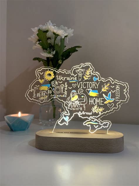 Нічник карта україни 530 грн Освітлення Івано Франківськ на Olx