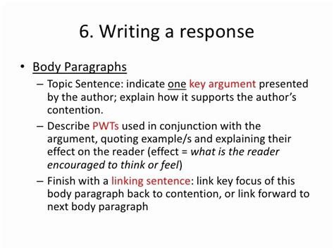 Text Analysis Response Examples
